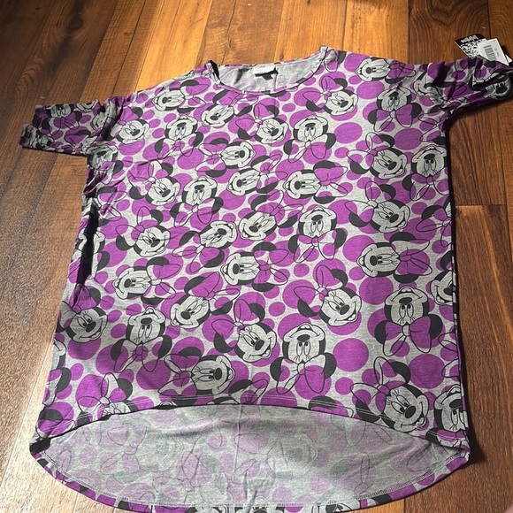 LuLaRoe | Tops | Minnie Mouse Lularoe Irma Purple Disney Mickey Tee ...
